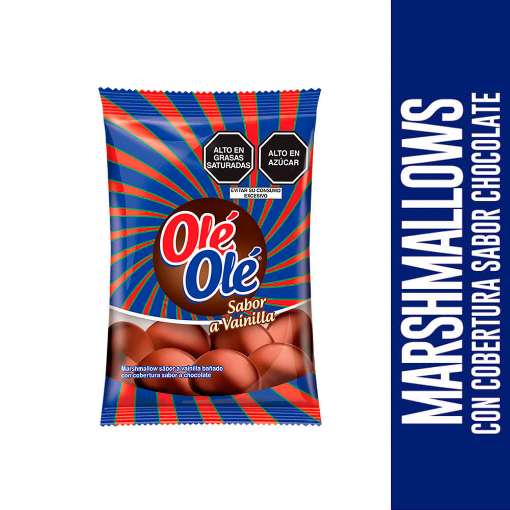 Marshmallow con Cobertura Sabor Chocolate Olé Olé 6un - Metro.pe