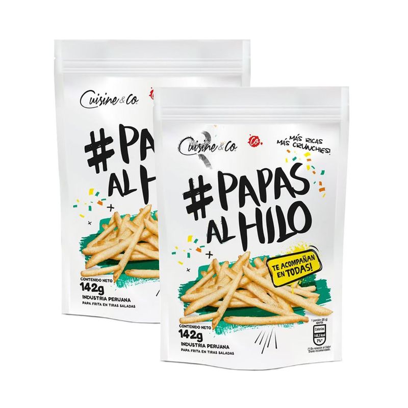 Twopack Papas al Hilo Cuisine & Co 142g - Metro.pe