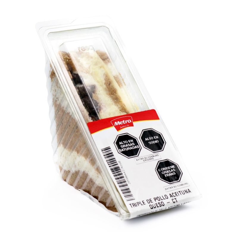 Triple de Pollo, Aceituna y Queso x un - Metro.pe