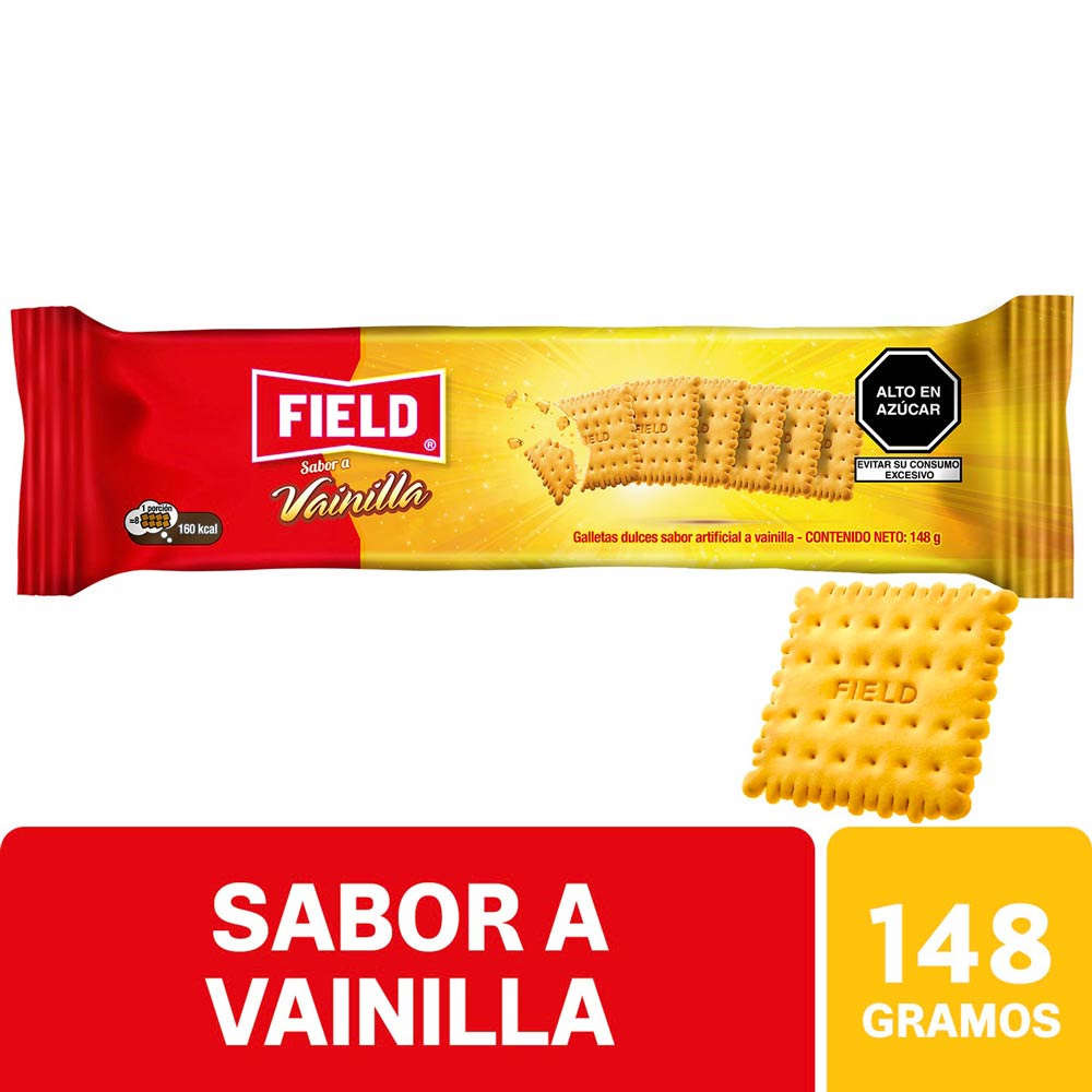 Galletas Field Sabor Vainilla Family Size 148g - Metro.pe
