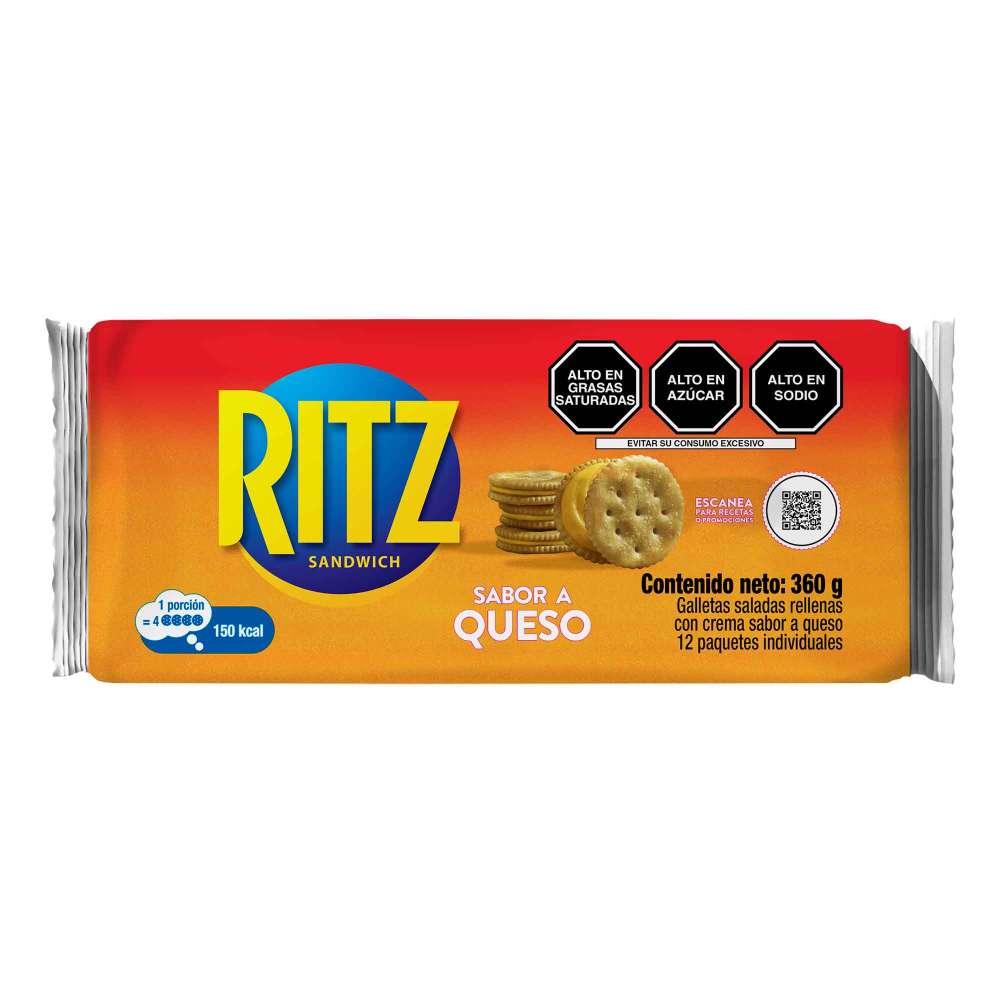 Twelvepack Galleta Ritz Sabor Queso 30g - Metro.pe