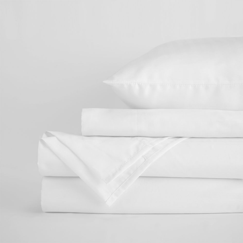 Sabanas Brickell Satinadas Stripe 1.5Plaza Blanca - Metro.pe