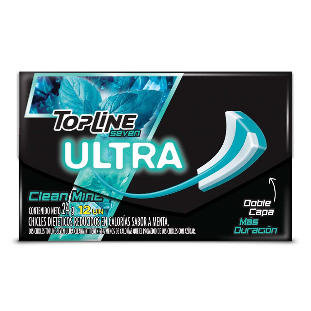 Chicle Top Line Ultra Clean Mint 12un - Metro.pe