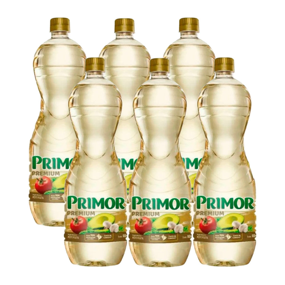 Sixpack Aceite Vegetal Primor Premium 900ml - Metro.pe