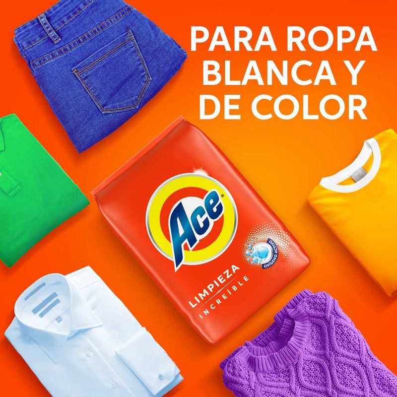 Detergente en Polvo Ace Limpieza Completa 5.8kg - Metro.pe
